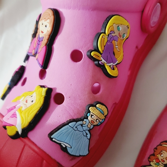 Shoes | Crocs Princess Jibbitz Charms Set 2 Pcs New Mermaid Belle ...